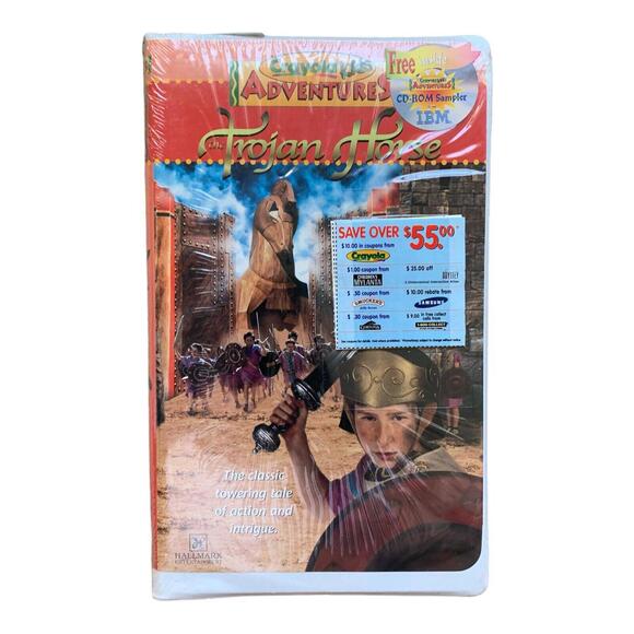 Media | Crayola Kids Adventures The Trojan Horse Vhs Family Movie Cdrom ...